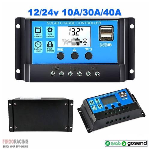 Jual SCC PWM Solar Charge Controller Otomatis 12V/24V 10A/20A/30A/40A - 40A - Jakarta Barat ...