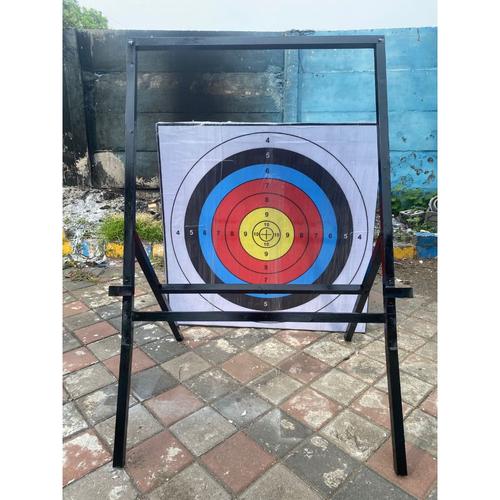 Jual Stand Target Panahan Dewasa Besi Kuat / Jagrak Panahan kaki 4 besi ...