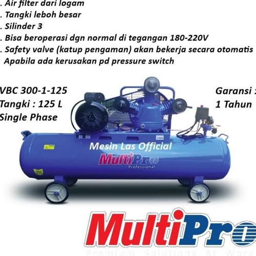 Jual US Kompresor 3HP Multipro VBC-300-1/125 Kompresor Udara 3 Hp (1 ...