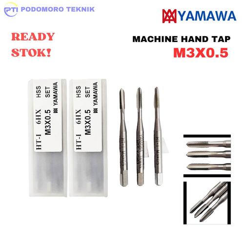 Jual Yamawa Hand Tap M3x0.5 Hand Tap M3 x 0.5 Hand Tap Lurus Merk ...