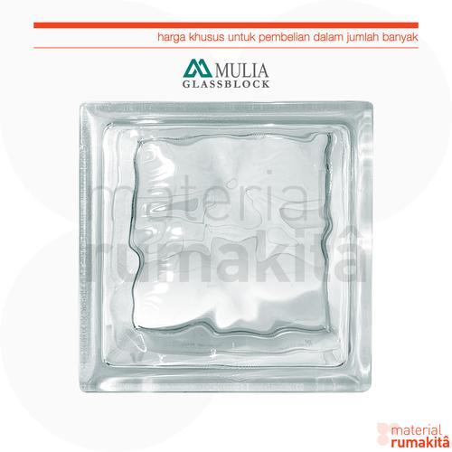 Jual [KURIR TOKO] GLASS BLOCK MULIA MOTIF / GLASSBLOCK DINDING - Wave ...