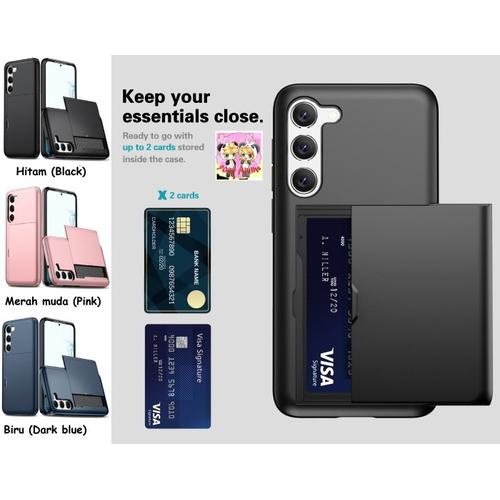 Jual Casing Samsung S24 S25 S26 S27+ ultra plus Card Holder Case Slot ...