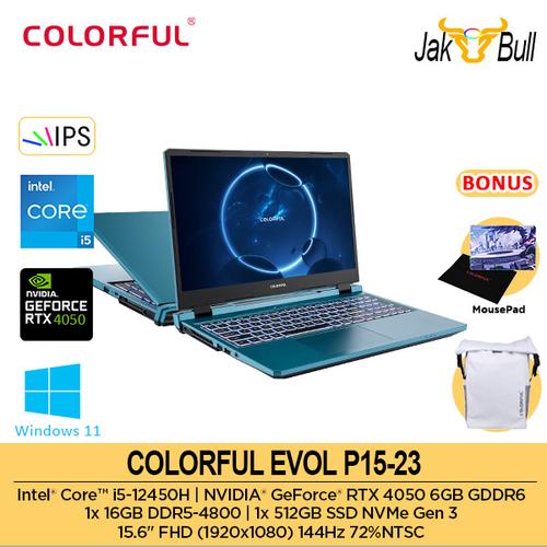 Promo Laptop Gaming COLORFUL EVOL P15-23 i5-12450H RTX4050 512GB SSD ...