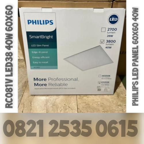 Jual PHILIPS RC081V LED38S W60L60 40W GM MR PVC GYPSUM SLIM PANEL LED ...
