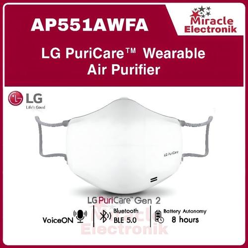 Jual LG PuriCare AP551AWFA, Wearable Air Purifier Gen 2 dengan Hepa ...
