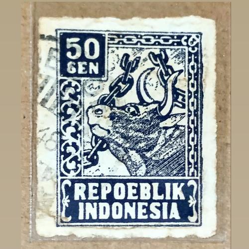 Jual PRANGKO INDONESIA 1946 REVOLUSI JAWA 50 sen IMPERF. USED ...