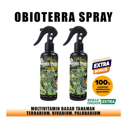 Jual OBIO TERRA SPRAY / MULTIVITAMIN DASAR TANAMAN TERRARIUM PALUDARIUM ...