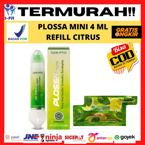 Jual Plossa Mini 4 ml Citrus Panasin dan Kemasan Sachet Refill Plosa ...