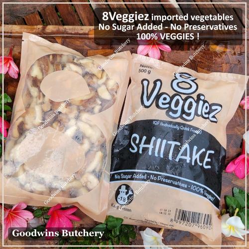 Jual 8 Veggiez SHIITAKE MUSHROOM jamur shitake beku IQF frozen 500g ...