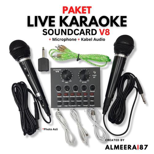 Jual Soundcard V8 Mixer Bluetooth Sound Card V8 Audio External Internal ...