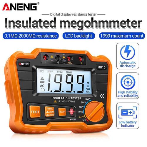 Jual Digital Megger Megohmmeter 250/500/1000V 2000M Insulation Tester ...