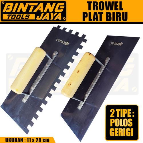 Jual Raskam Roskam Plat Biru Baja Karbon Acian Tembok Trowel gagang ...