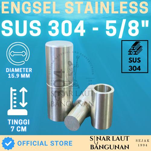 Jual ENGSEL BUBUT STAINLESS 5/8 Inch SUS 304 - Jakarta Utara - Sinar ...