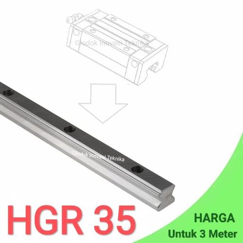 Jual Rail Rel Shaft linear guide HGR35 HGH35 HGR HGH GHR 35 35mm - 3 ...
