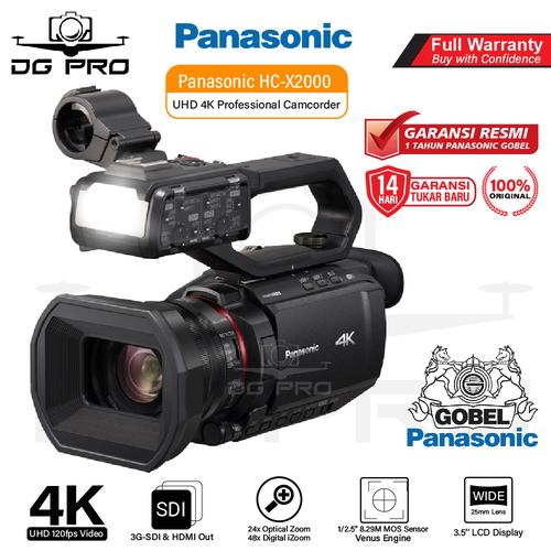 Jual Panasonic HC-X2000 UHD 4K Professional Camcorder HCX2000 Garansi ...