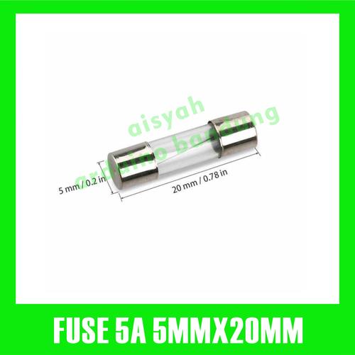 Promo FUSE TUBE SEKRING TABUNG KECIL 5MM X 20 MM 5A 250V - Kota Bandung ...