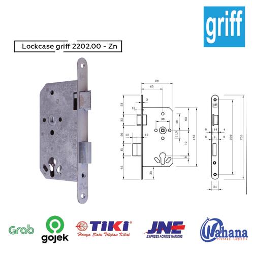 Jual Lockcase griff 2202.00 - Zinc/2216 - SS/Kunci/Pintu Besi - Kab ...