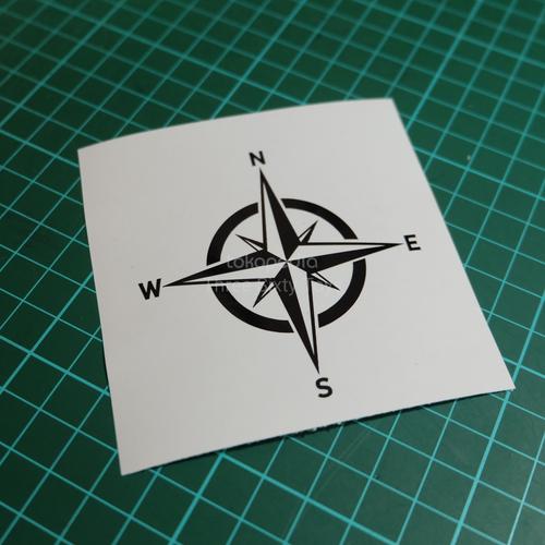 Jual Cutting sticker compass kompas logo vinyl - Putih - Jakarta Utara ...