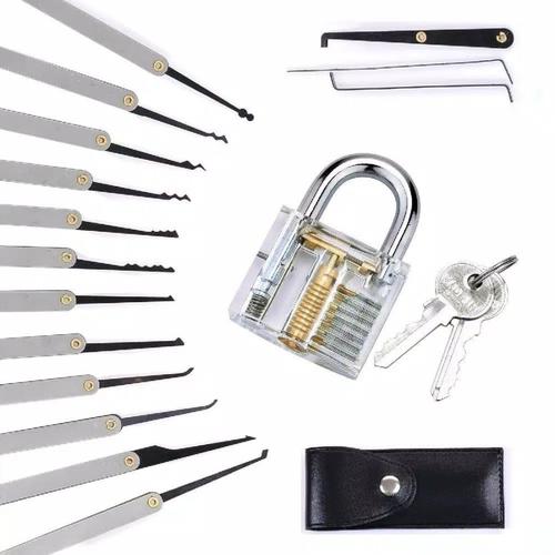 Jual Lock Picking PadLock Latihan Pick Trainer (Gembok+10 pcs lockpick ...