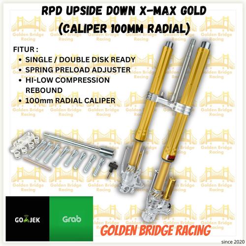 Jual SHOCK DEPAN UPSIDE DOWN USD YAMAHA XMAX X-MAX RPD KALIPER PITCH ...