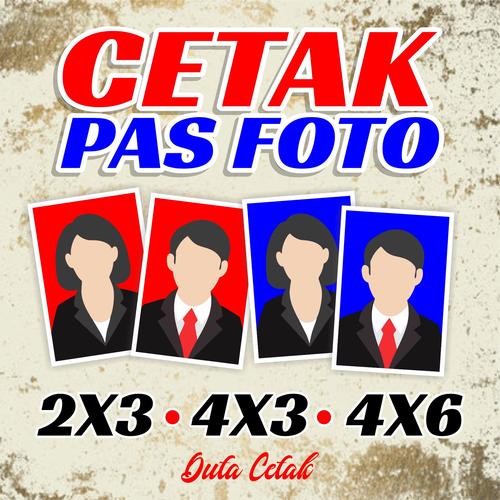 Jual Cetak Pas Foto Bisa Instant ukuran 2x3, 3x4 4x6 Bahan Premium ...