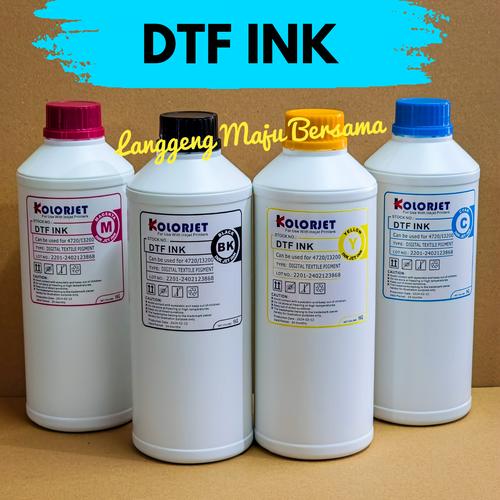 Jual Tinta DTF Premium Quality CMYKW Colorjet Digital Transfer Film 1lt ...