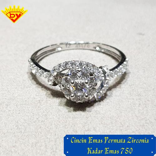 Jual Cincin Emas Putih 011 Kadar Emas 750 - Jakarta Pusat - TOKO MAS ...