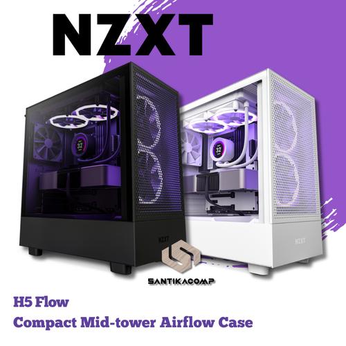 Jual NZXT H5 FLOW - Compact Tempered Glass Mid Tower ATX Gaming Case ...