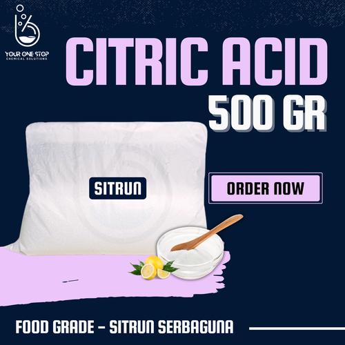 Jual Citric Acid / Biang Citrun / Asam Sitrun Food Grade 500 Gram ...