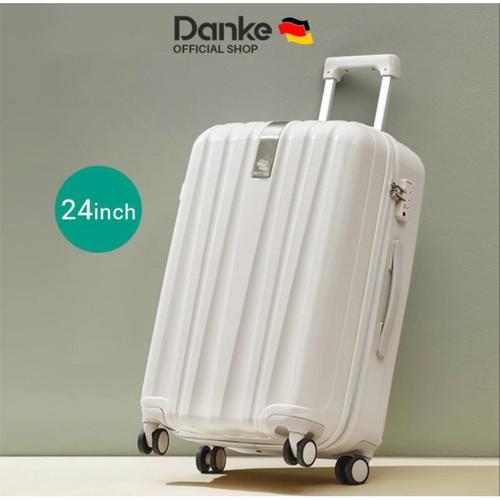 Promo ORI DANKE Koper bagasi Signature 24inch H80002 anti pecah - Putih ...