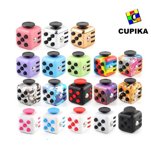 Jual FIDGET KOTAK DADU TOYS BUTTON PUZZLE DICE MIX HANDLE CUBE - Hitam ...
