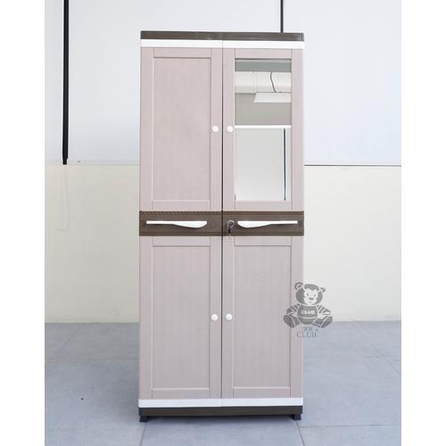 Jual lemari pakaian plastik club justin ultra compact kunci kaca ...