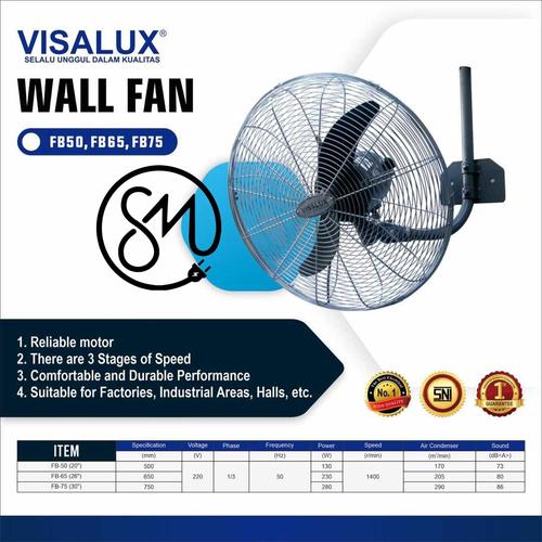 Jual Kipas Angin Visalux FB-75 30 inc Wall fan dinding industri FB75 - Kota Pekanbaru - Sinar ...
