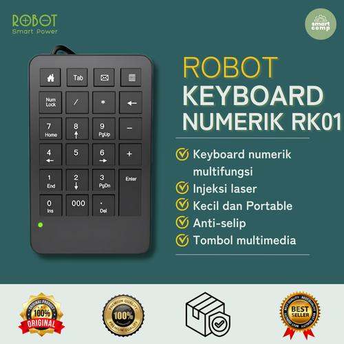 Jual Robot Keyboard Numerik Numpad USB RK01 Black - Kota Surabaya ...