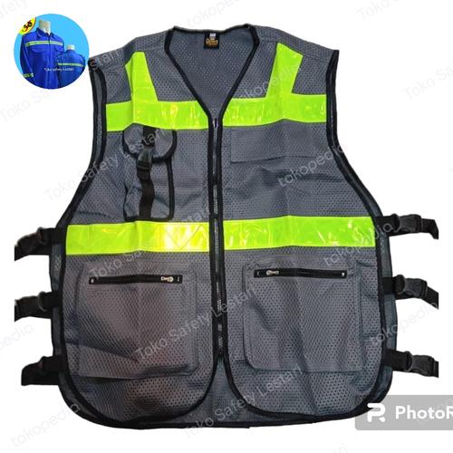 Jual ROMPI SAFETY / SAFETY VEST JARING DOUBLE MESH SCOT HIJAU STABILO ...