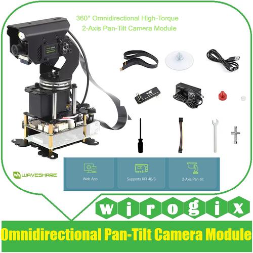 Jual 360° Omnidirectional High Torque 2-Axis Pan-Tilt Camera Module - Kab. Bandung - wirogix ...
