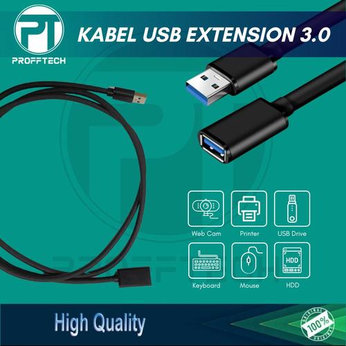 Jual Kabel USB Extension 3.0 High Speed Data.PROFF TECH. 1.5Meter - 5 ...