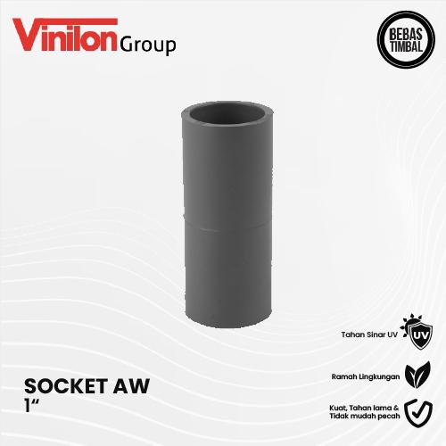 Jual Socket PVC AW 1 Inch Vinilon - Jakarta Utara - Vinilon | Tokopedia
