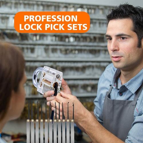 Jual Lock Picking PadLock Latihan Pick Trainer (Gembok+10 pcs lockpick ...