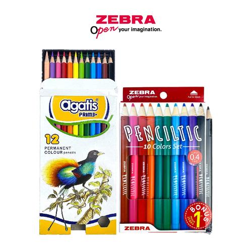 Promo Paket Menulis dan mewarnai pulpen Zebra x Agatis - Jakarta Pusat ...