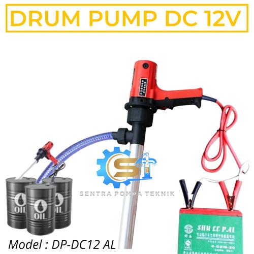 Jual Drum pump DC 12V Pompa Drum Pump alumunium DP-DC12 25mm Drum Pump ...