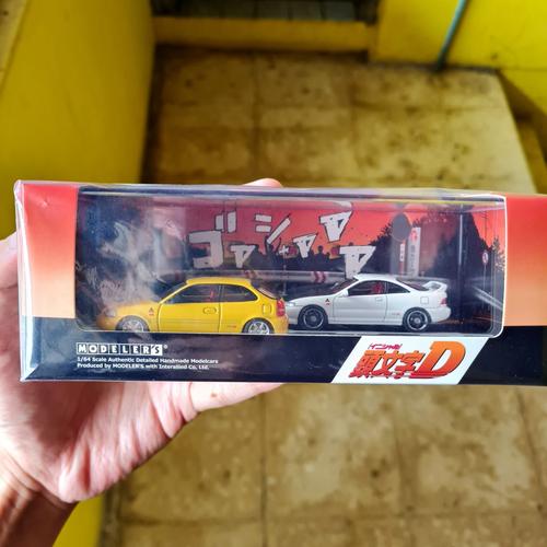 Jual modeler's initial d Honda civic ek9 DC2 Integra miniscale diecast ...