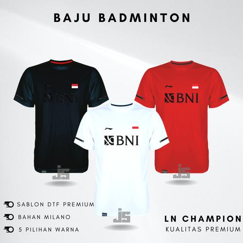 Jual BPL-1 BAJU BADMINTON PREMIUM DEWASA KAOS BULUTANGKIS JERSEY SABLON ...
