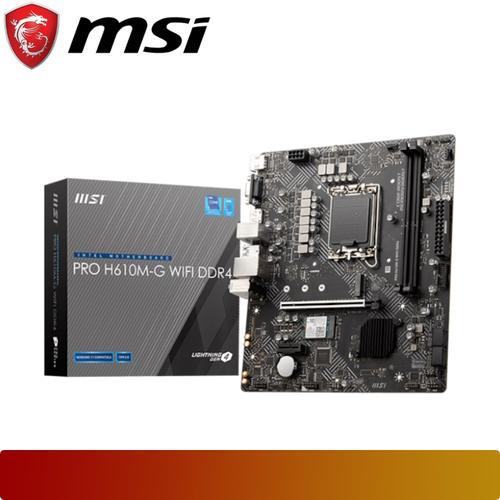 Promo MSI PRO H610M-G WIFI DDR4 | Motherboard Intel H610 LGA 1700 mATX ...