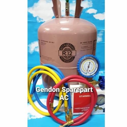 Jual Paket Isi AC R32 Isi sendiri r32a isi 1kg komplit praktis ...