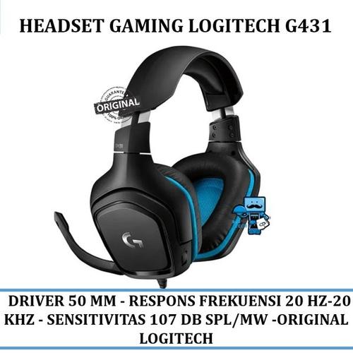 Jual Headset Gaming Logitech G431 7.1 Surround Sound - Original Produk - Jakarta Pusat - Das ...