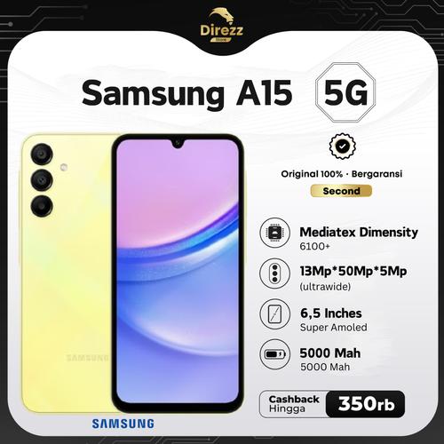 Promo Samsung A15 5G Second Sein Resmi - UNIT ONLY, 5G 8/256GB ...