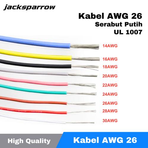 Jual Kabel AWG 26 Serabut Putih Harga Permeter - Hitam - Kota Cimahi - Captain Jack Sparrow ...