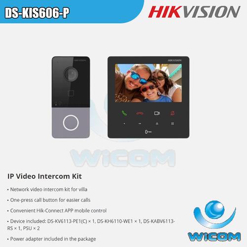 Jual IP Video Intercom Kit Hikvision DS-KIS606-P - Jakarta Utara ...