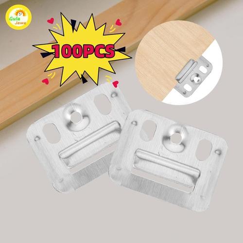Jual 100 pcs Steel Clip Wall Panel Clip WPC Wall Panel Stainless - Kab ...